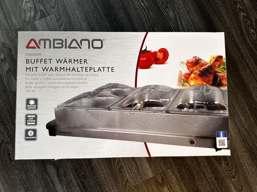 Buffetwärmer Ambiano 2 in 1 Büllet- und Tellerwärmer (Neu und ...