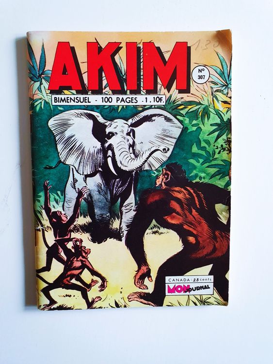 BD, Akim, N° 307, Duel de géants, Mon Journal, 1972 | Kaufen auf Ricardo