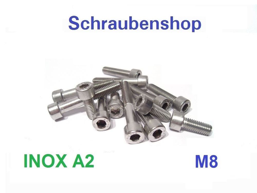 M8 x 30 Zylinderschrauben mit Inbus (Neu und originalverpackt) in ...