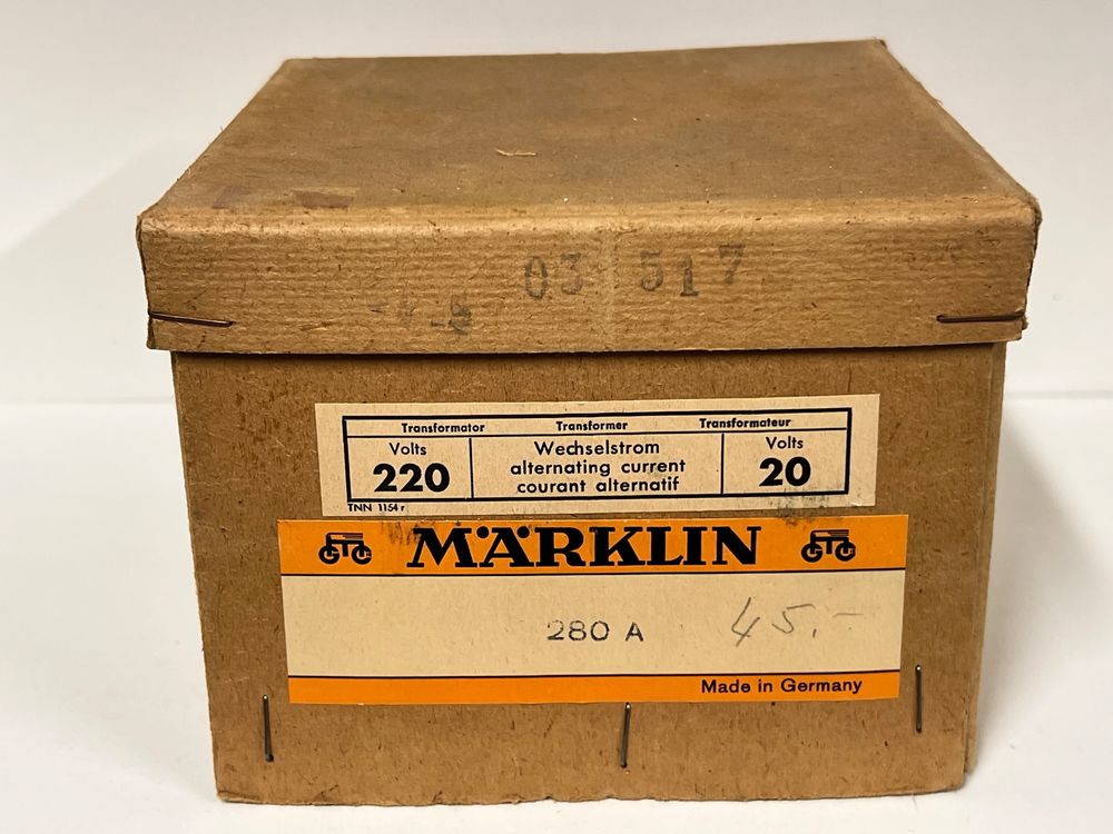 MÄRKLIN Transformator 280 A 220 V (Gebraucht) in Geroldswil für CHF 14 ...