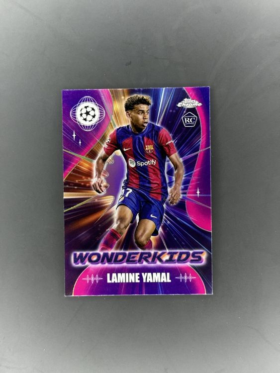 2023-24 Topps Chrome UCC Lamine Yamal RC Wonderkids ab 1.- A (Usato) a ...