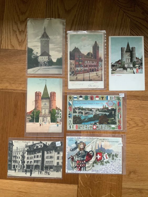 BASEL STADT - alte Postkarten für Sammler (Gebraucht) in Hettlingen für ...