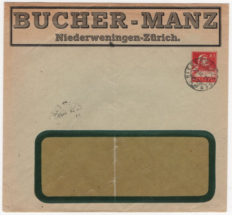 10 Rp. Tell auf Privatganzsache von NIEDERWENINGEN-ZÜRICH | Kaufen auf Ricardo