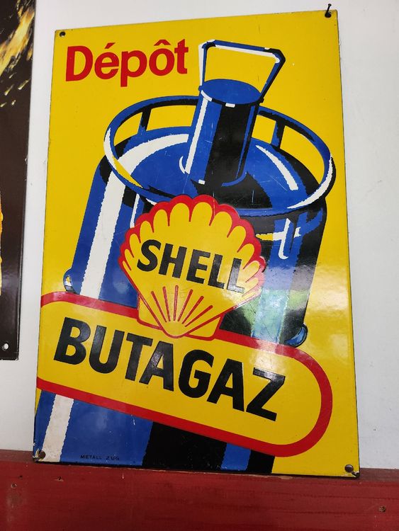 ANTIK Shell Emailschild Metall Zug (Gebraucht) in Ettingen für CHF 270 ...