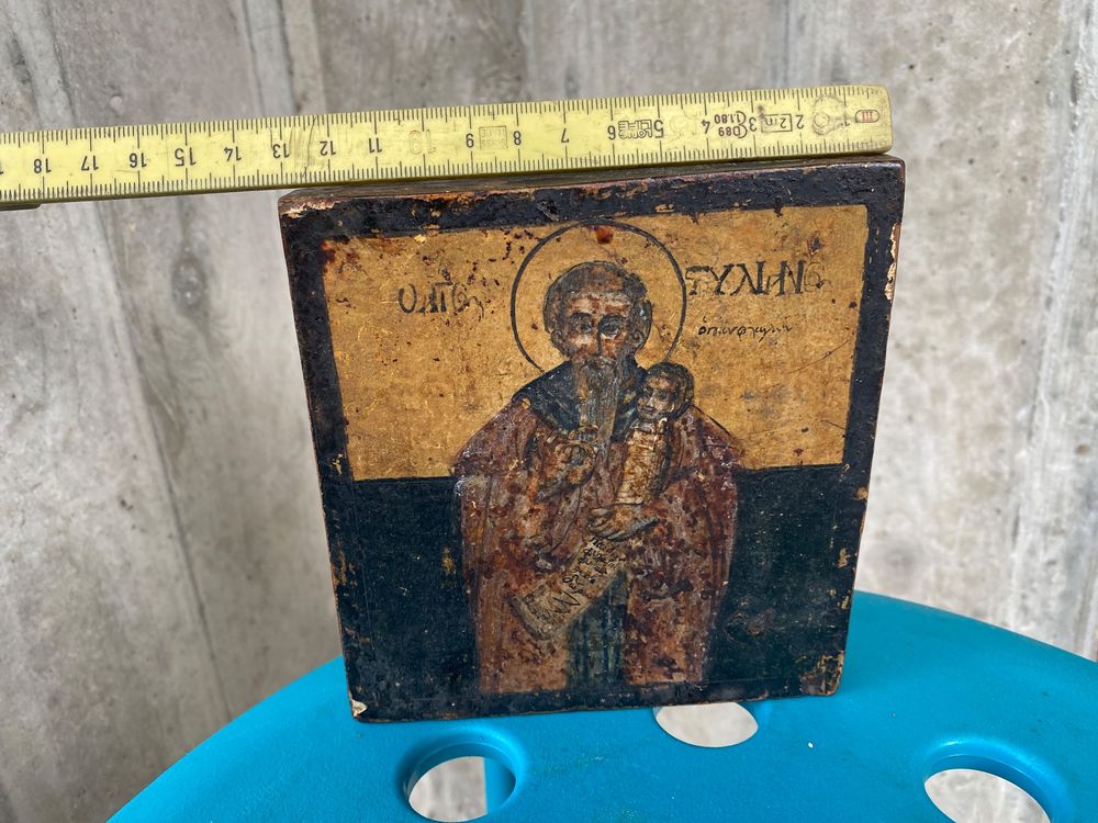 Figur (Bild?) Gemalt aus Voll Holz | Kaufen auf Ricardo