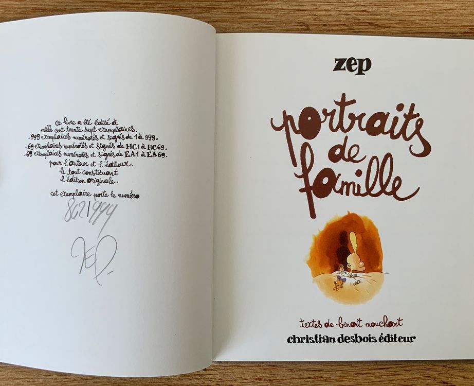 ZEP, portrait de famille, numéroté et signé (Gebraucht) in für CHF 36 ...