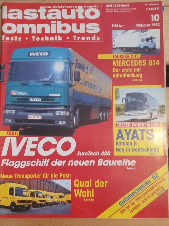 Lastauto Omnibus 10/92 Iveco 420 Mercedes 814 Ayats xx (Gebraucht) in ...