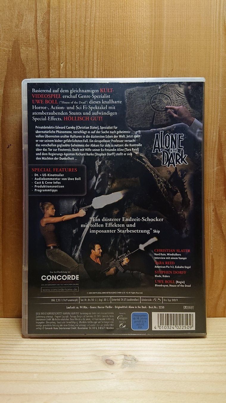 ALONE IN THE DARK DVD mit Christian Slater (Gebraucht) in Wilderswil ...