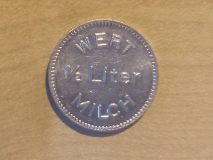 Milchmarke / Jeton Werner Bühlmann Spiez 1/2 Liter Milch | Kaufen auf Ricardo