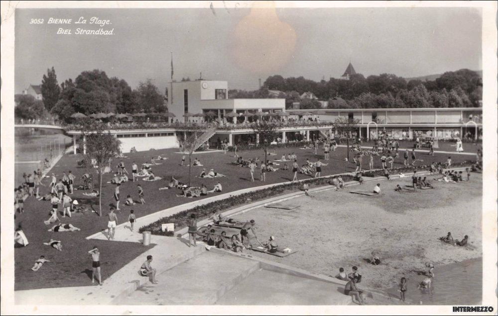 Biel Bienne Strandbad La Plage ca. 1940 (Gebraucht) in Basel für CHF 12 ...