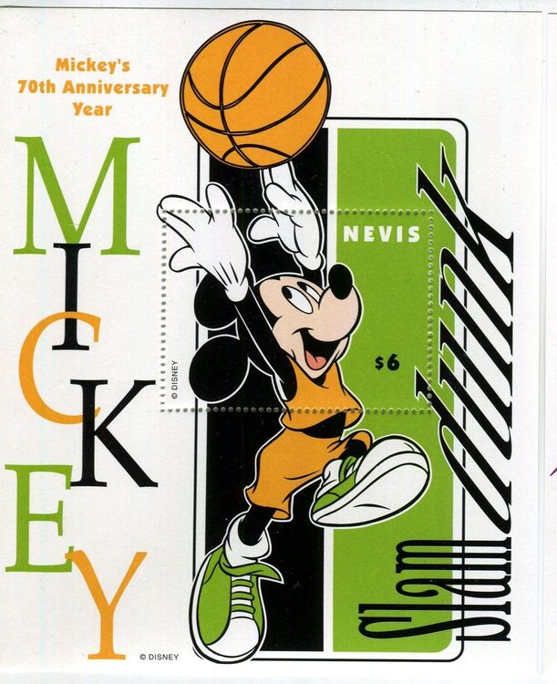 Block "Walt Disney. Micky Maus". Nevis. (Neu und originalverpackt) in ...