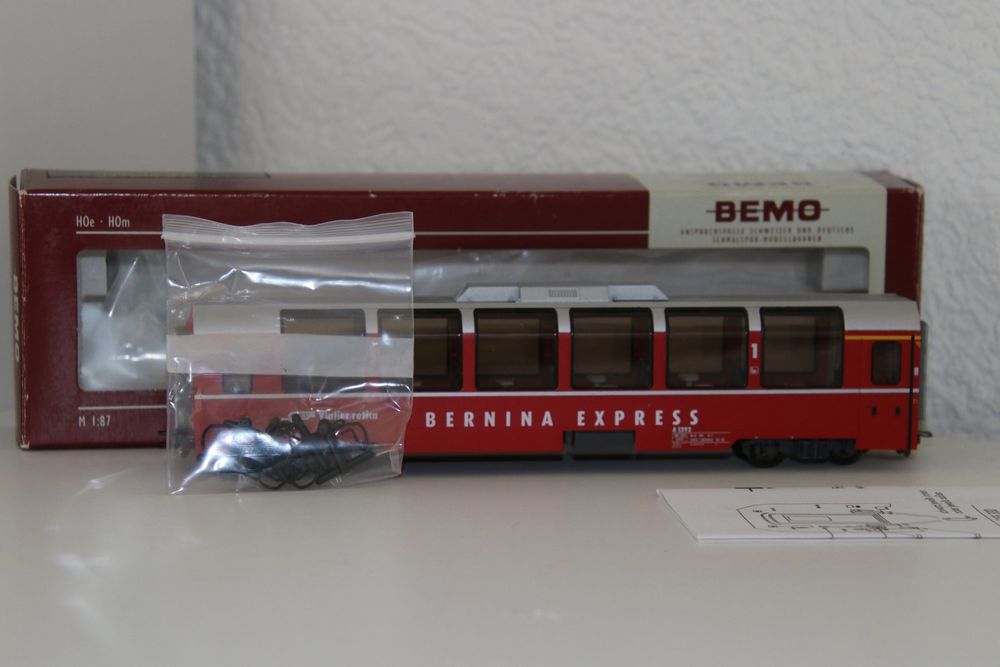 BEMO 3293 102 - RhB A 1292 Bernina Express Panoramawagen (Gebraucht) in Matten b. Interl für CHF ...