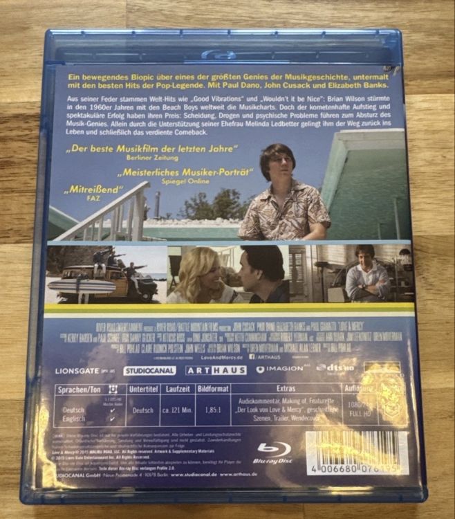 Love & Mercy Blu-ray - Beach Boys Film mit John Cusack (Neu (gemäss ...