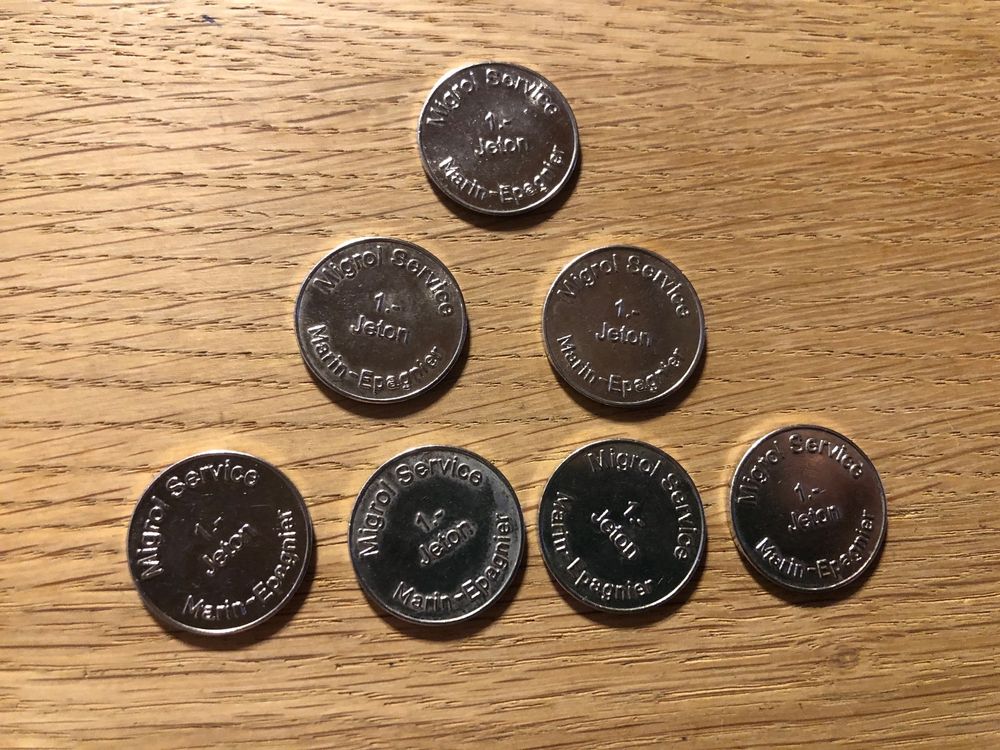 7 Migrol Jetons (Gebraucht) in Vilters für CHF 3 – mit Lieferung auf Ricardo kaufen