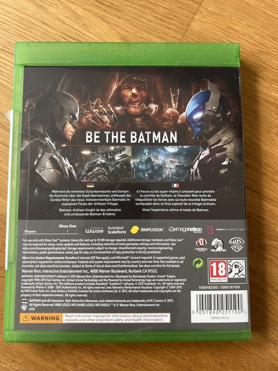 Xbox One Game: Batman Arkham Knight - Great Condition (Gebraucht) in ...