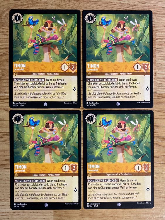 Timon DE 24 Disney Lorcana 1 (Neu (gemäss Beschreibung)) in Rafz für ...