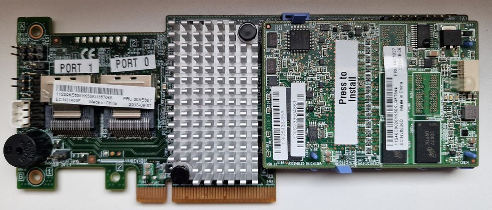 IBM SERVER RAID L3-25422-46F Controller + 1GB FLASH CARD (Gebraucht) in ...