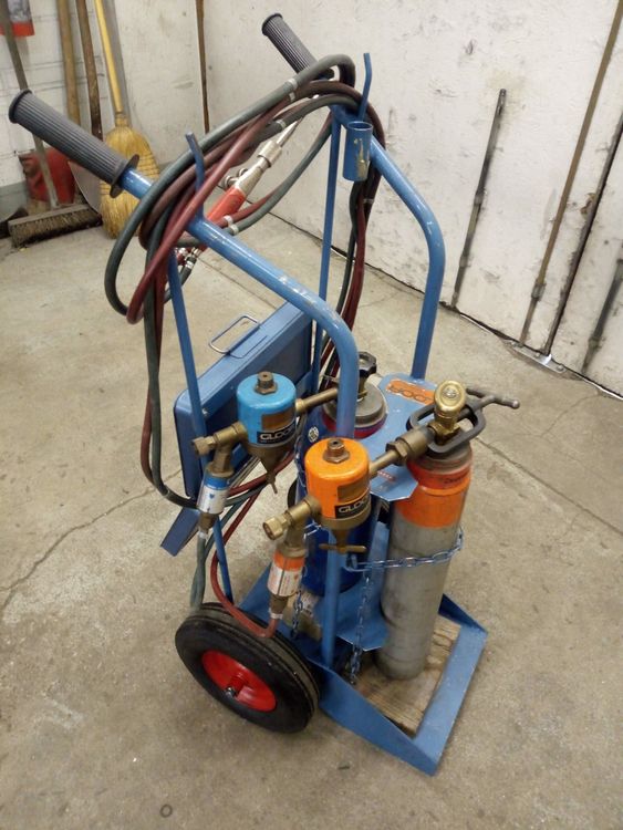 Autogen-Schweisswagen-Flaschenwagen-Gas-Karre inkl.Flaschen (Gebraucht ...