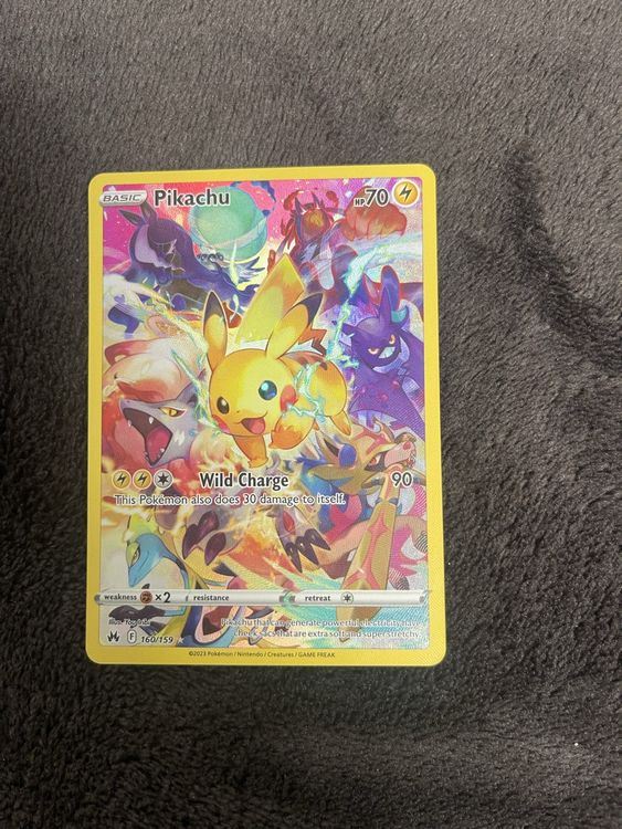 Pikachu alt Art Pokémon Crown zenith (Gebraucht) in Breitenbach für CHF ...