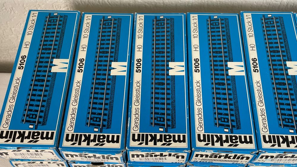 Märklin 5106 - M-Gleis gerade 350 Stück - NEUWERTIG (Neu und originalverpackt) in Volketswil für ...