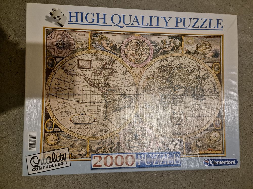 Puzzle 2000 Teile Clementoni Old Map | Kaufen auf Ricardo