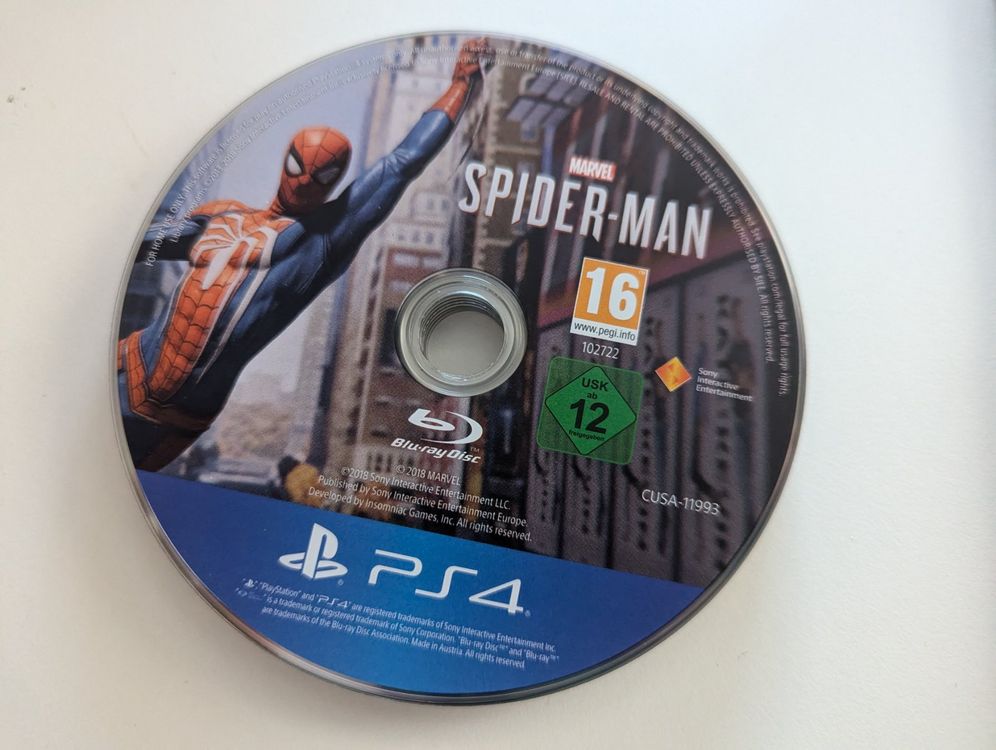 Spider-Man Marvel PS4 Game Playstation 4 (Gebraucht) in Hünenberg See ...