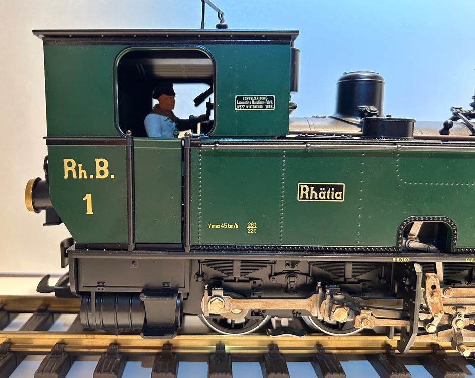 LGB / RhB Dampflokomotive "Rhätia" / DCC, mfx Sound Decoder (Gebraucht ...