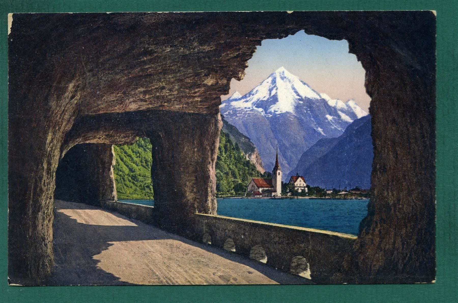 Axenstrasse mit Flüelen und Bristenstock | Kaufen auf Ricardo