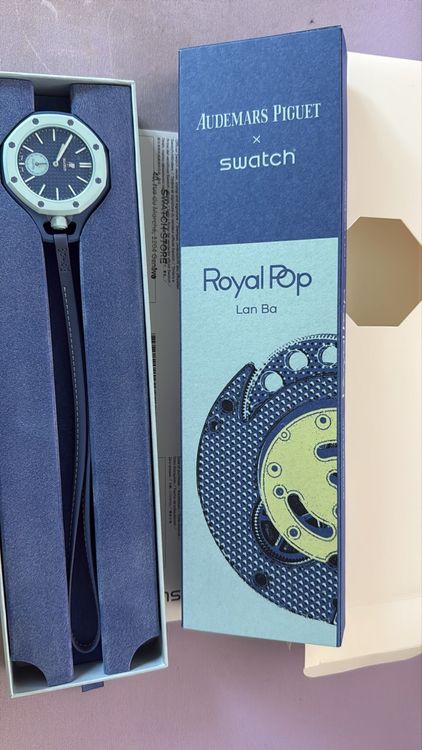 Swatch x AP Audemars Piguet LAN BA SSX03L100N Savonete Royal (D ...