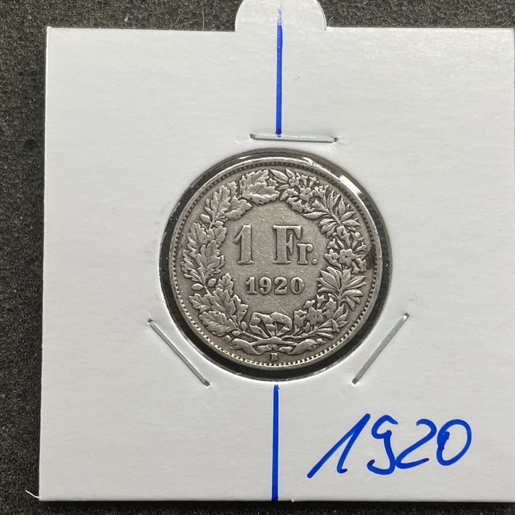 Abart 1 Franken 1920 Silber verdreht | Kaufen auf Ricardo