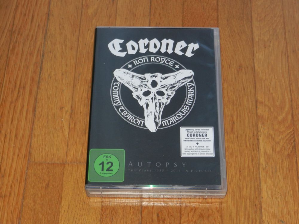 3xDVD+CD CORONER - AUTOPSY 1985 - 2014 in Pictures | Kaufen auf Ricardo