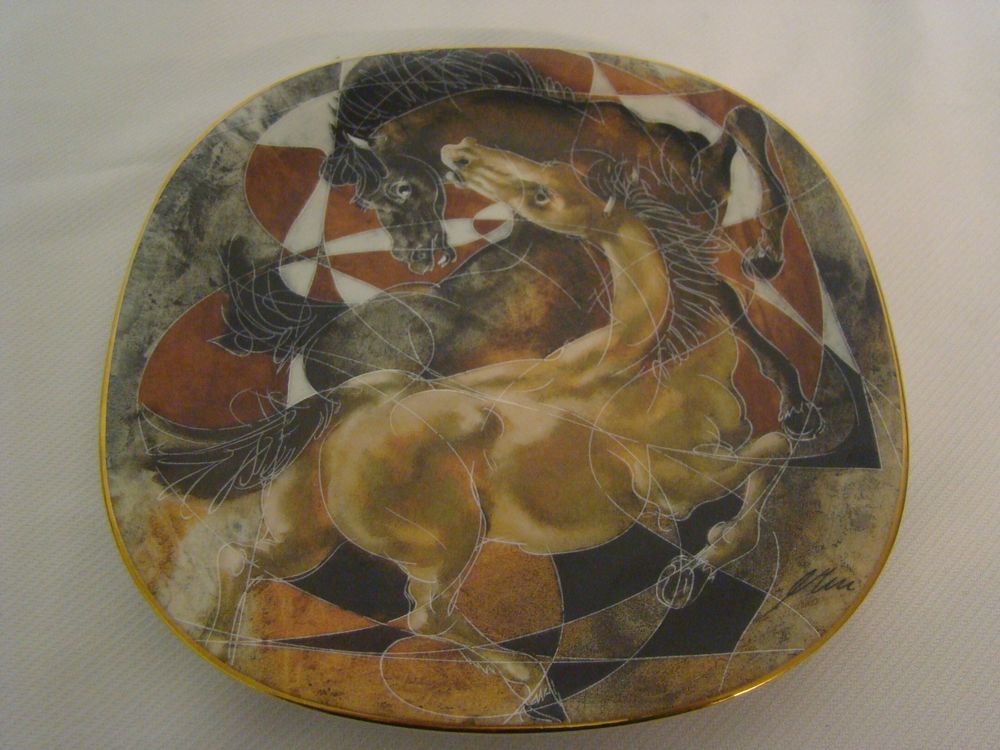 Rosenthal Sammelteller "Dynamische Pferde" Hans Erni | Kaufen auf Ricardo