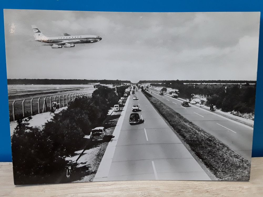 Lufthansa _ Autobahn Flughafen Rhein Main ___ 6 x Postkarten (Gebraucht ...
