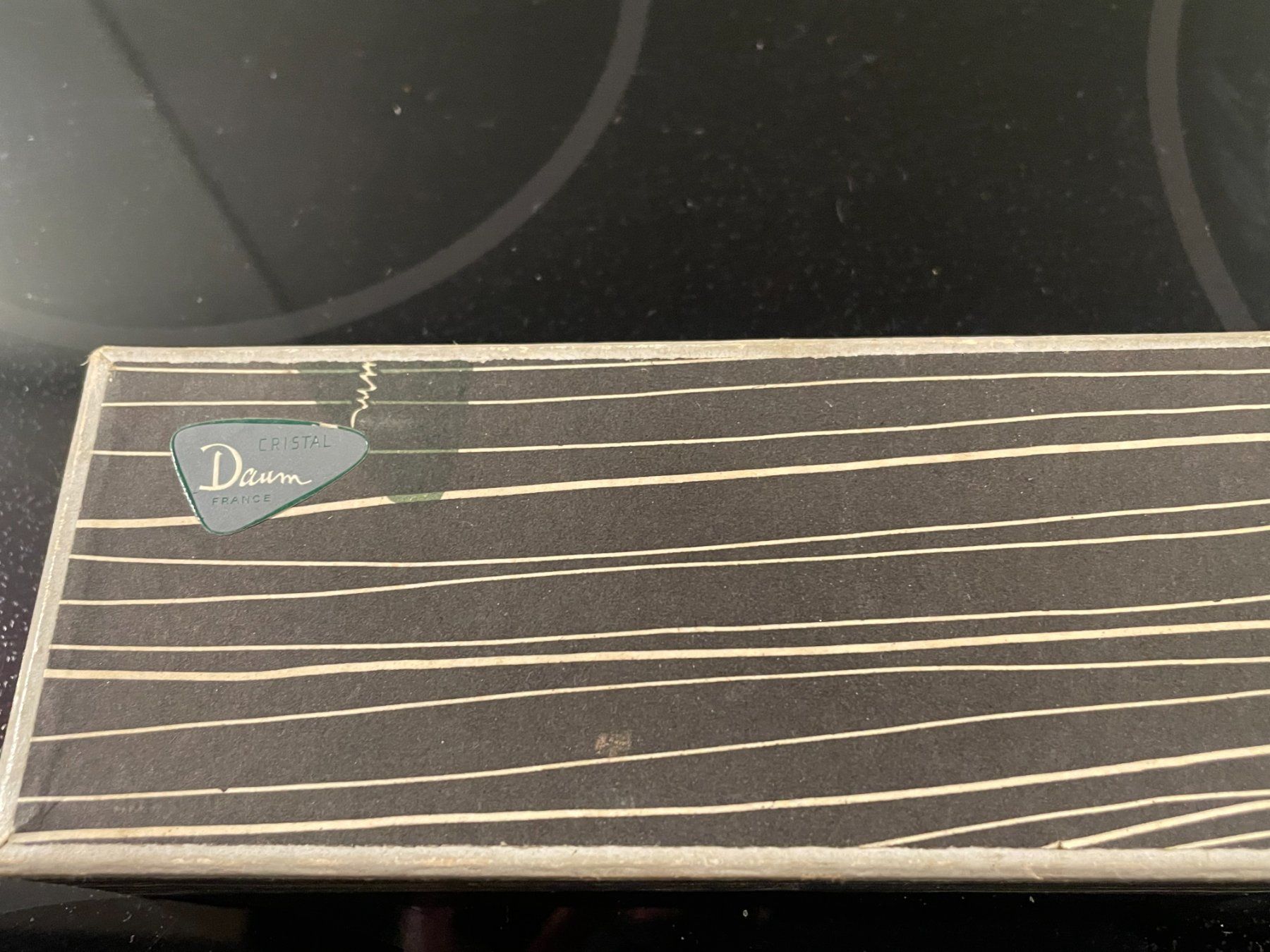 2 Salzschälchen Glas farblos Daum Frankreich orig. Schachtel (Gebraucht ...