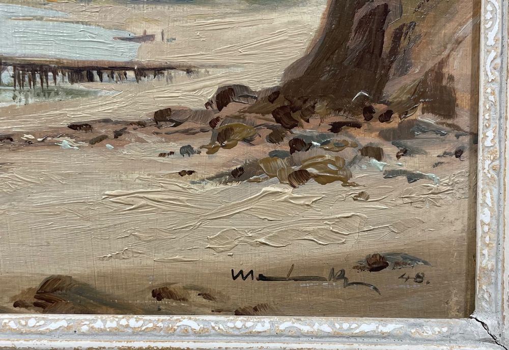 Faszinierendes Küsten Szene Gemälde unleserlich Signiert (Gebraucht) in Root für CHF 110 – mit ...