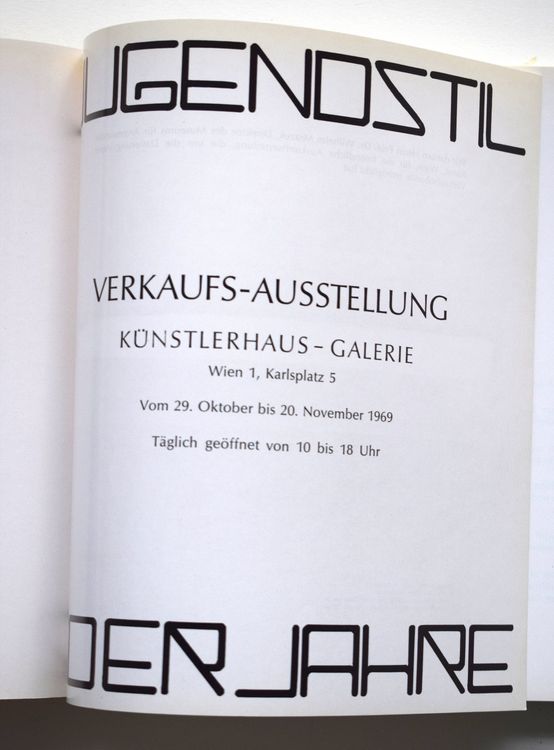 Jugendstil Art Nouveau 1920er Jahre Wien 1969 RAR! (Gebraucht) in ...