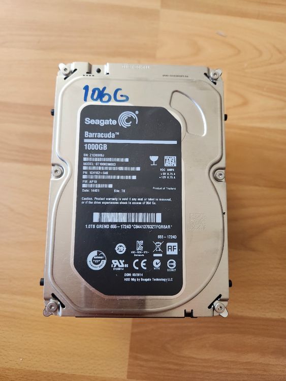 Seagate Barracuda 1TB HDD (Good Condition) (Gebraucht) in Biberist für ...