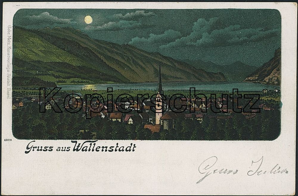 SG Walenstadt - Mondschein Litho (Gebraucht) in Schindellegi für CHF 165 – mit Lieferung auf ...