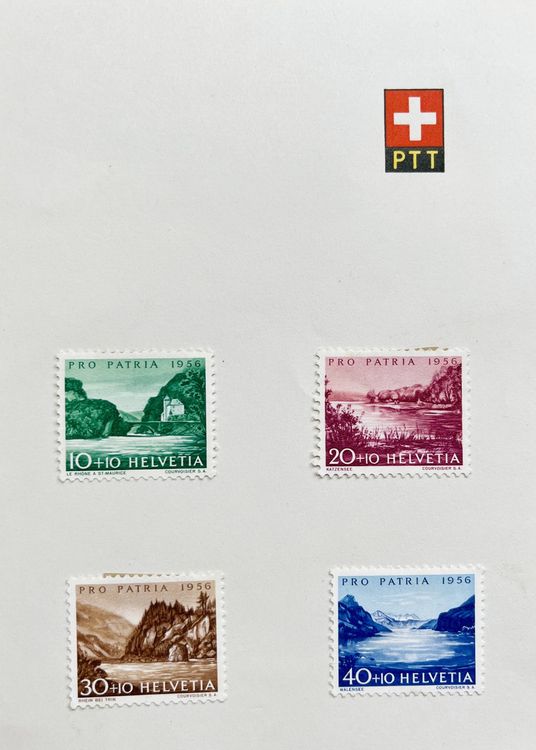 Sinnbilder und Seen und Wasserläufe Pro Patria 1956 | Kaufen auf Ricardo