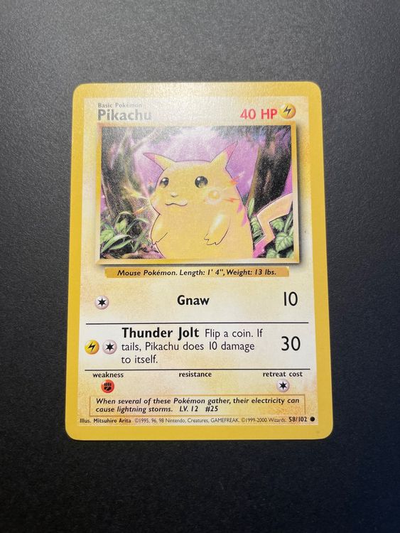 Pikachu 58/102 Base Set | Kaufen auf Ricardo
