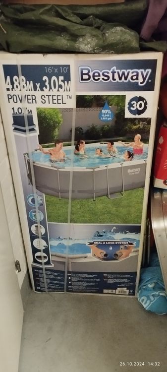 Bestway Stahlrahmenpool 4.88 x 3.05 x 1.07m (Neu und originalverpackt ...