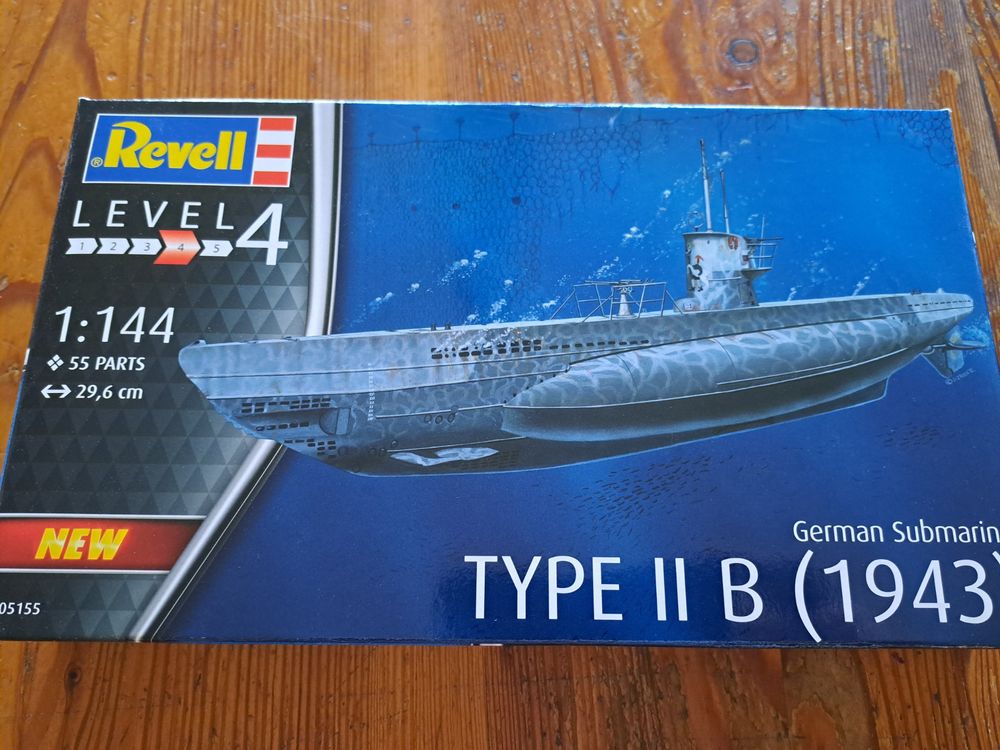 German Submarine Type IIB 1943 1/144 revell 05155 | Kaufen auf Ricardo