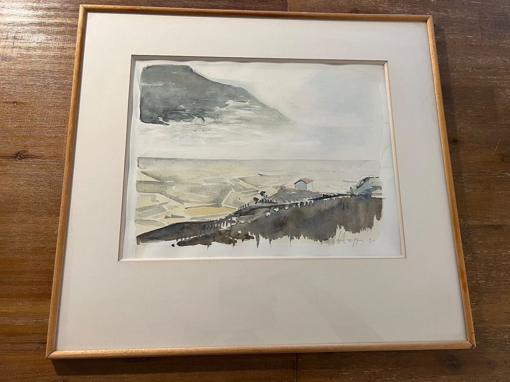 Aquarelle représentant Conthey dans la vallée du Rhône (Gebraucht) in Villars sur Glane für CHF ...