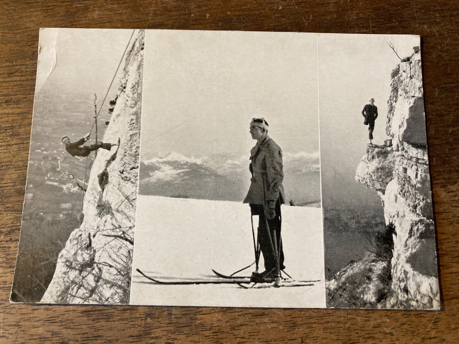 Roger Tschumi unijambiste alpinisme Salève Carte Postale (D'occasion) à ...