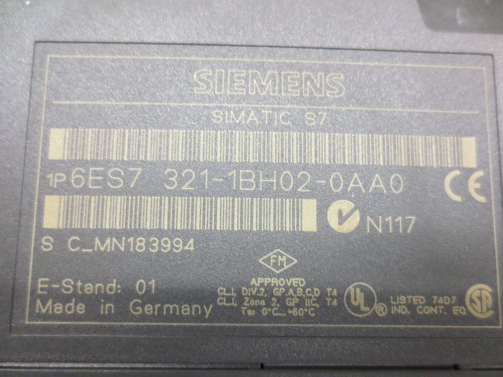 Siemens Simatic 16DI SM321 Eingabemodul 6ES7 321-1BH02-0AA0 (Gebraucht ...