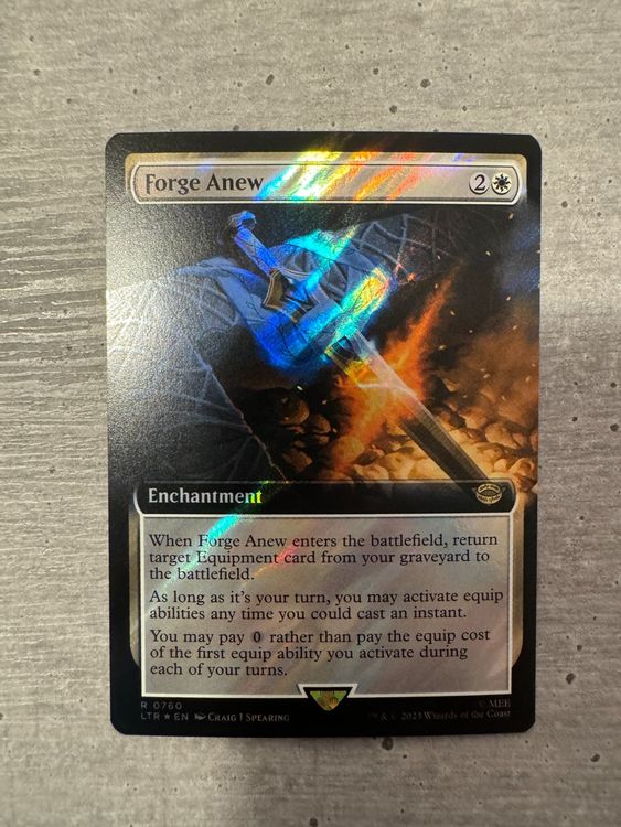 Borderless Surge Foil Forge Anew Lord of the Rings (Neu (gemäss Beschreibung)) in Rechthalten ...