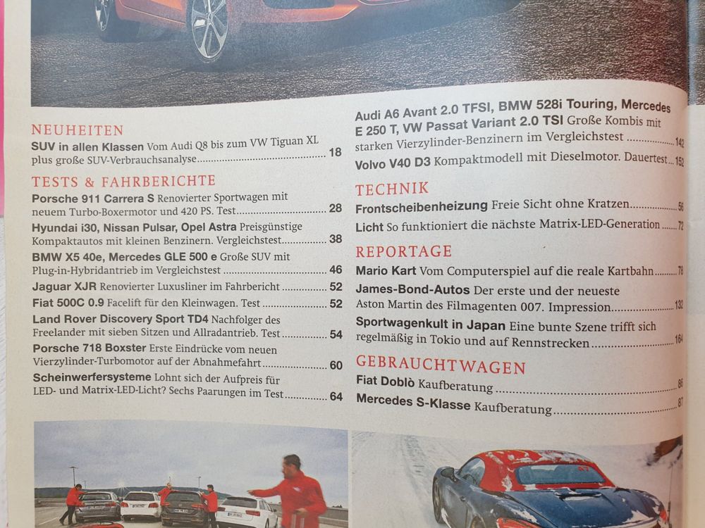 AUTO MOTOR UND SPORT 1/2016 - Porsche 911, Audi A6 Avant (Neu (gemäss ...