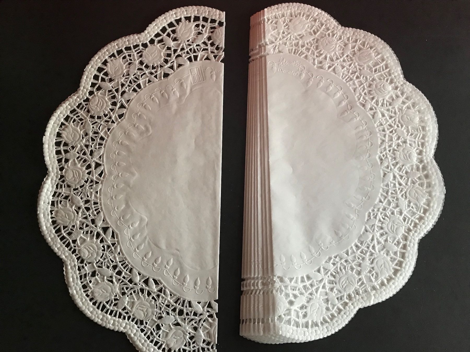 Tortenpapier Papierspitzen Tortenspitzen 26-33 cm 19 Stk (Neu (gemäss ...