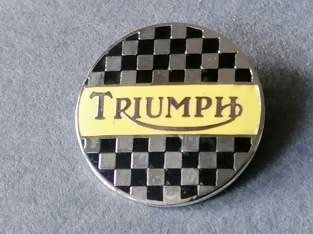 Sigle oldtimer motorrad Triumph moto émaischild antik rare | Kaufen auf ...