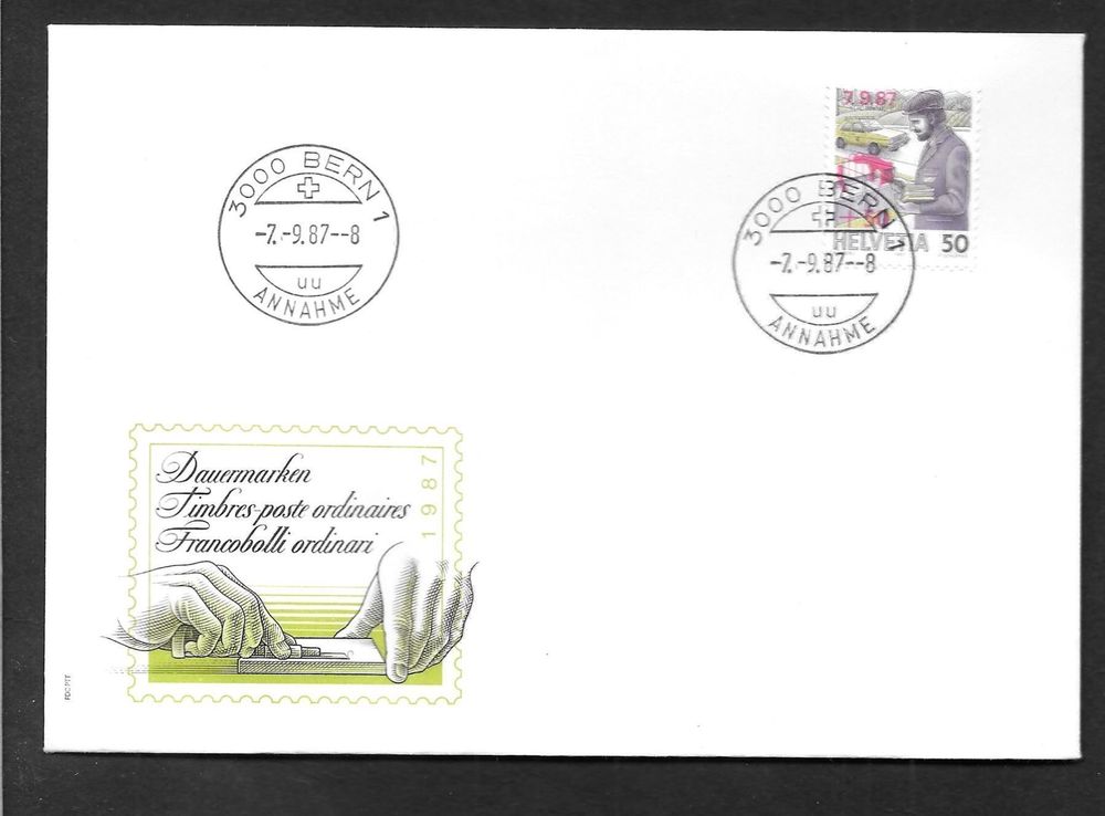 FDC W66 Unwetter in der Schweiz ET Bern 7.9.1987 (Neu (gemäss Beschreibung)) in Olten für CHF 1 ...